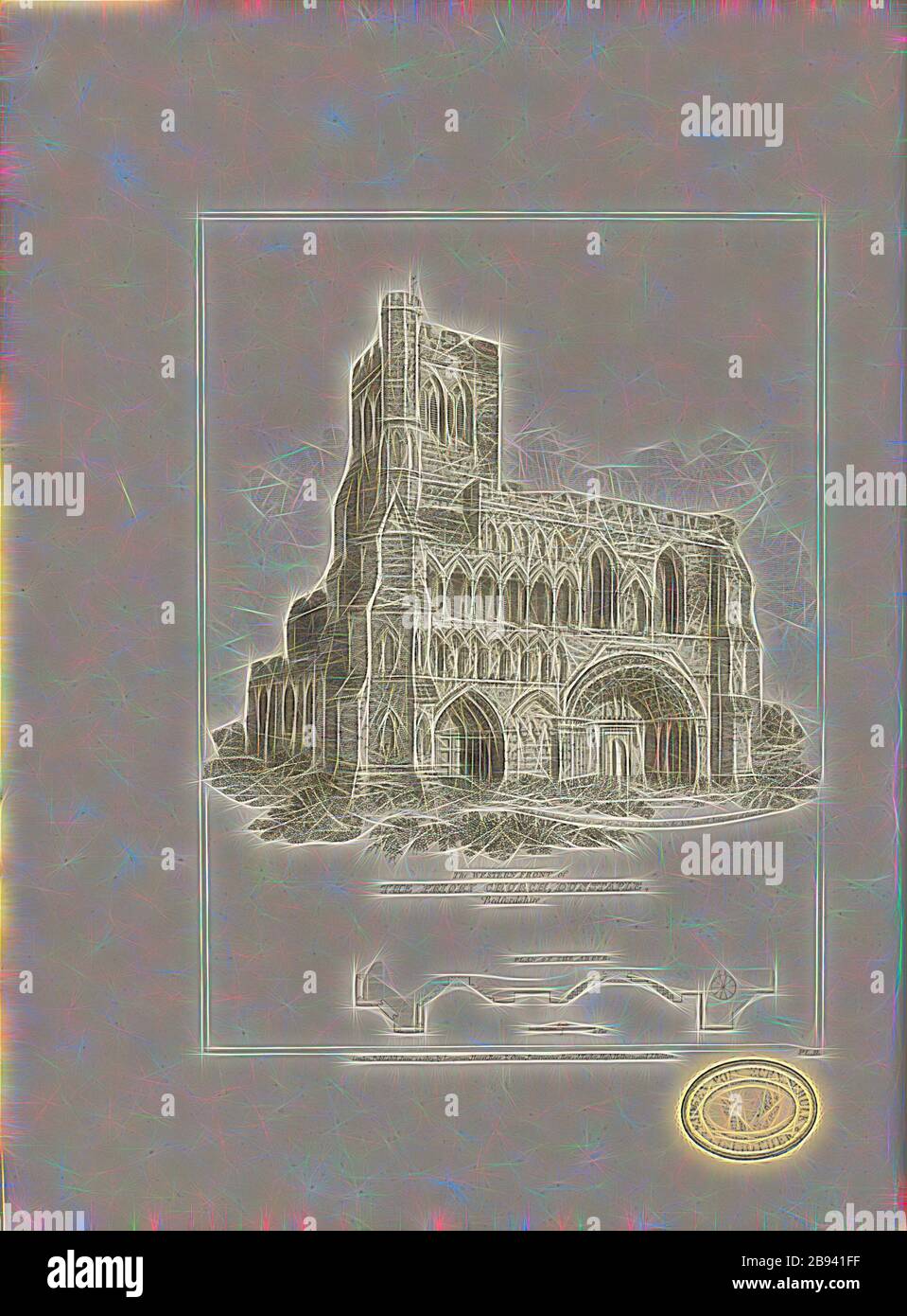 The western front of the Priory Church, Dunstable, Bedfordshire, Church ...