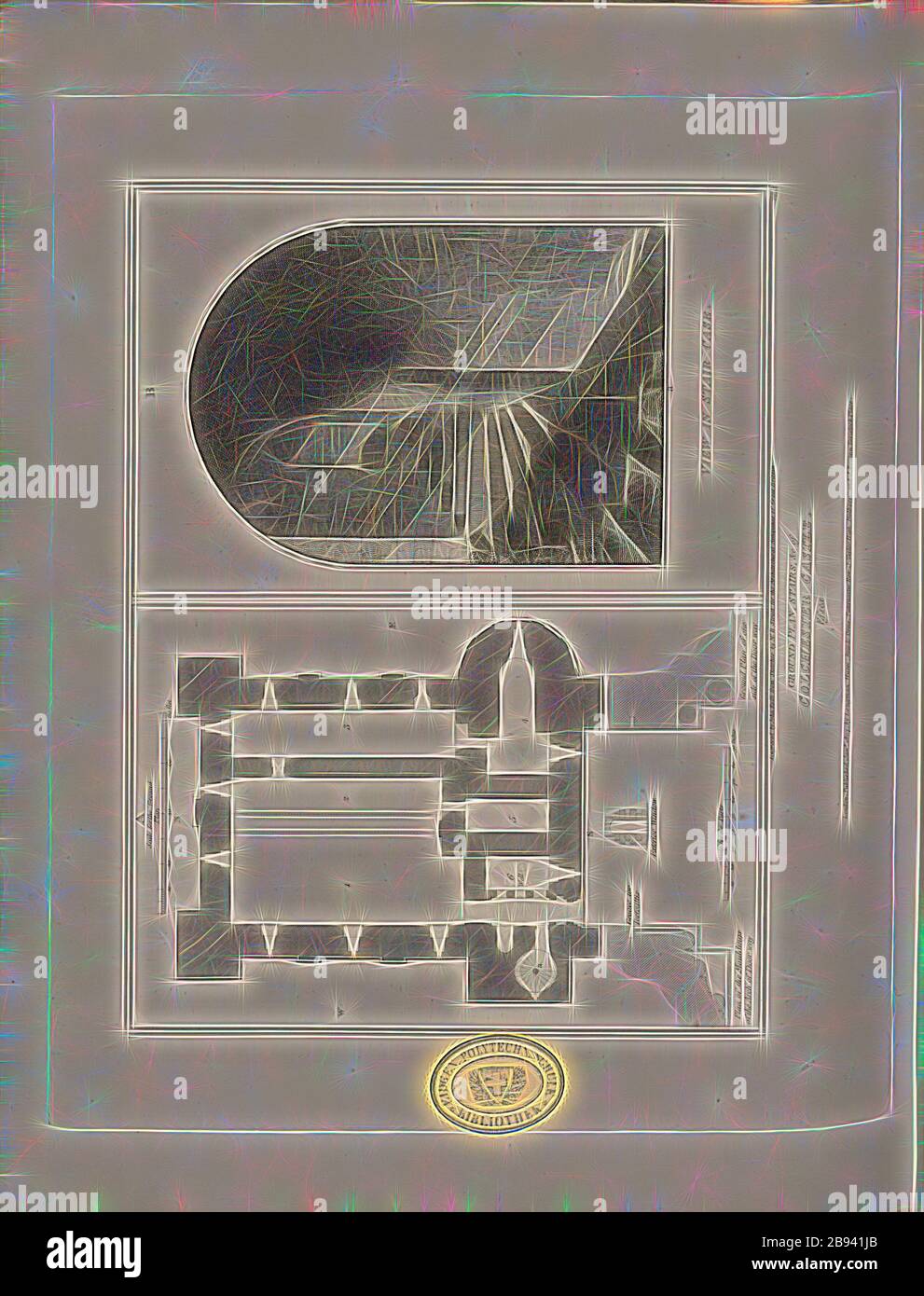 Ground Plan, Stairs, etc. of Colchester Castle, Essex, Floor plan and ...