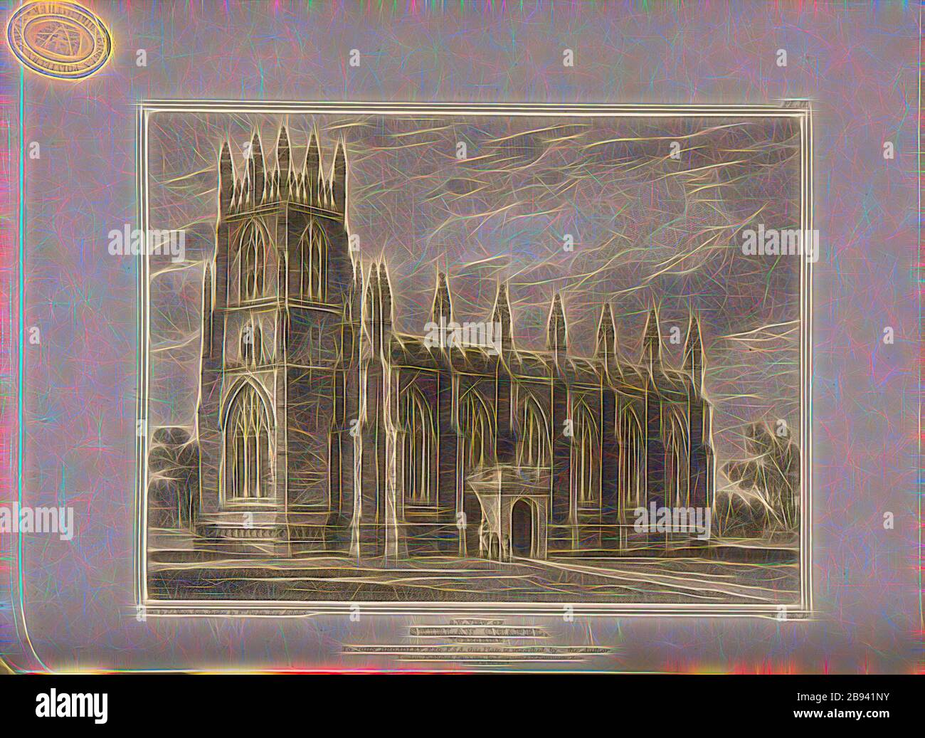 S. W. View of Skirlaw Chapel, Yorkshire, St Augustine Church in ...