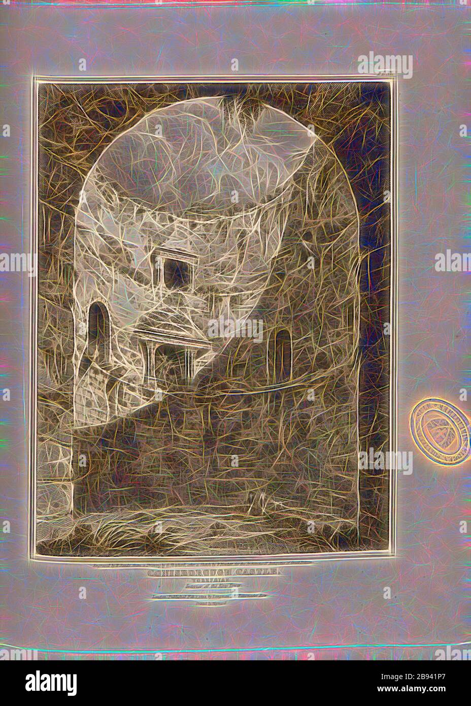 Conisbrough Castle, Yorkshire, Interior of the Keep Tower, Donjon of ...