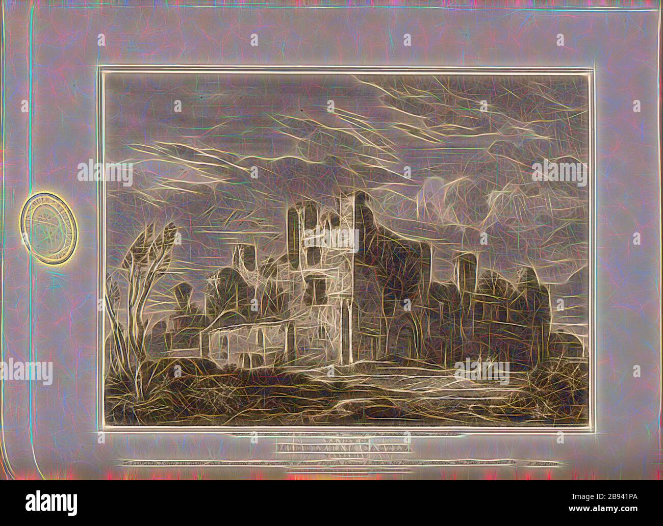 N. E. view of Middleham Castle, Yorkshire, Middleham Castle Ruin in ...