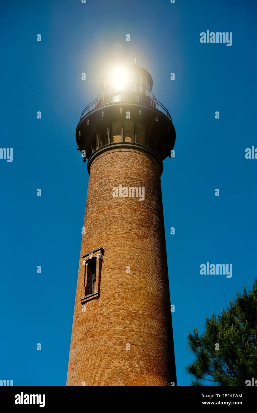Square brick lighthouse tower hi-res stock photography and images - Alamy