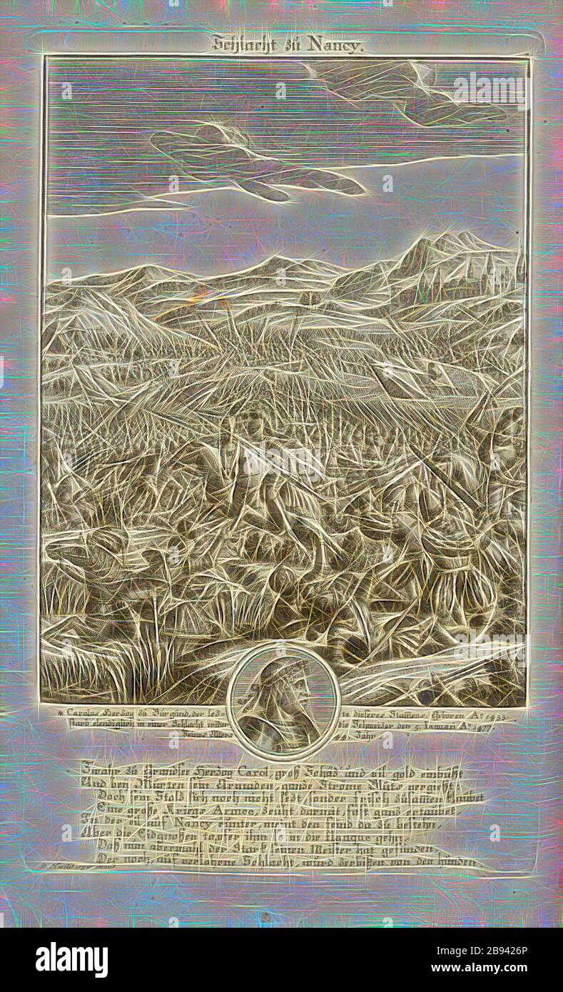 Battle of Nancy, Battle scene from the battle of Nancy in 1477 and ...