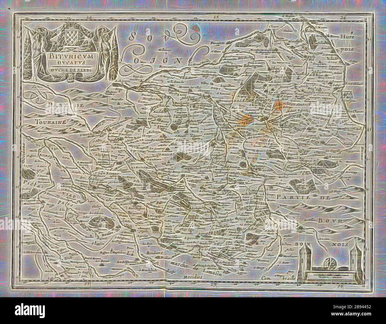 Bourges map hi-res stock photography and images - Alamy