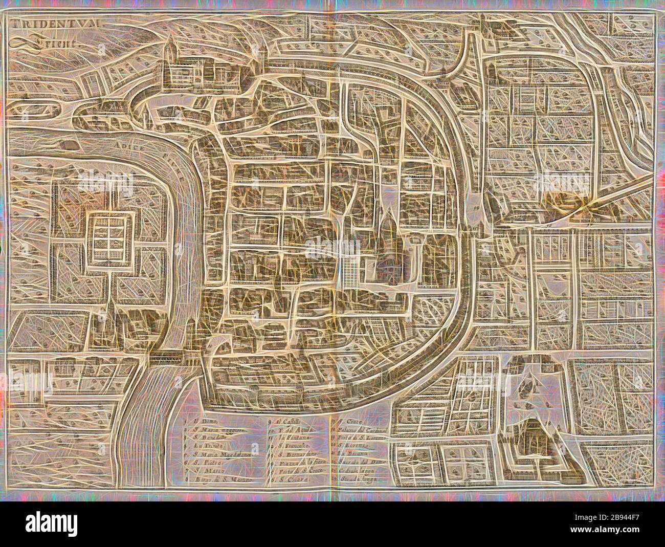 Trento map hi-res stock photography and images - Alamy