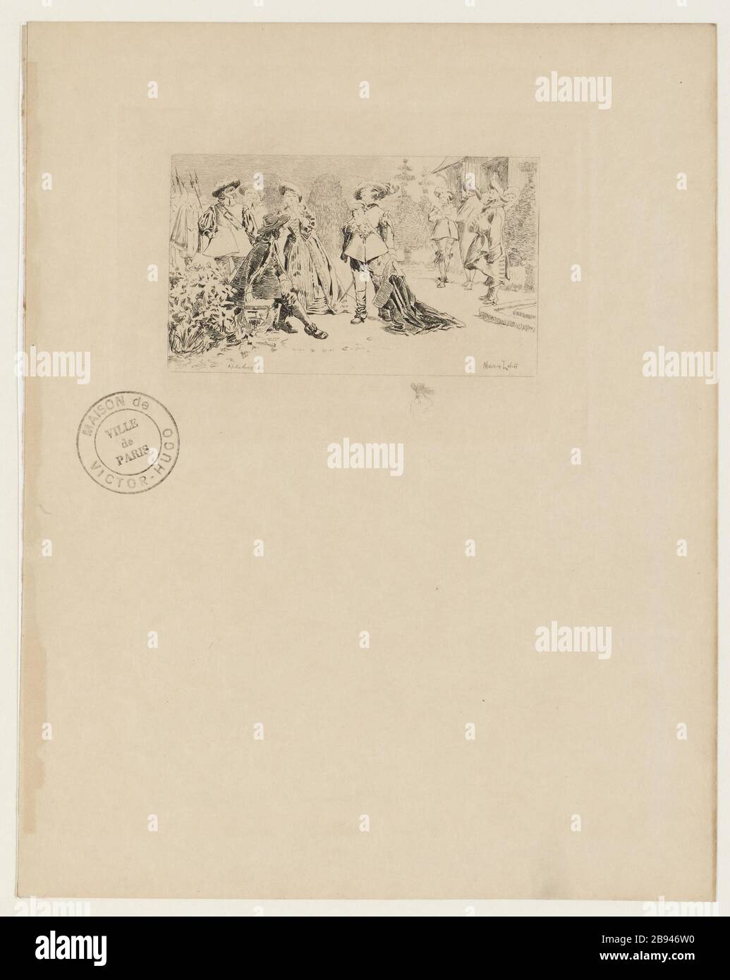 Marion Delorme, Act III, Scene X: Marion, Didier Saverny, Laffemas ...