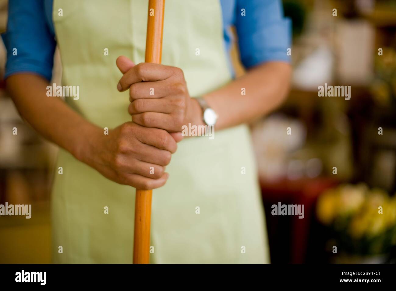 Stores broom hi-res stock photography and images - Alamy