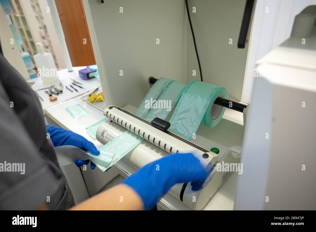 dental clinic office tools equipment Stock Photo - Alamy