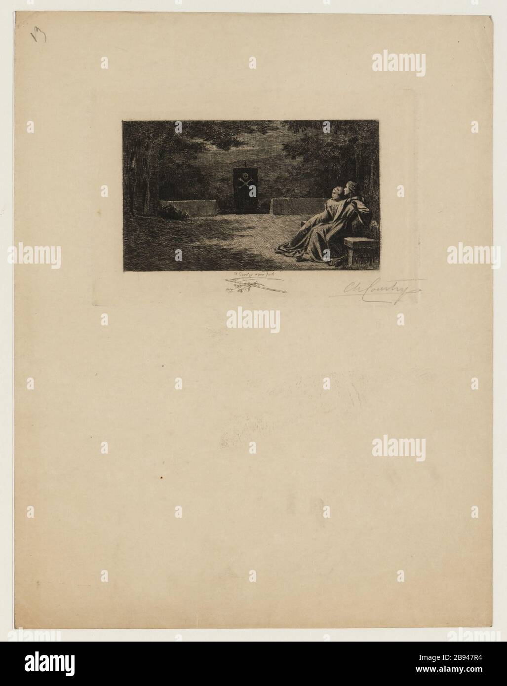 Torquemada, Part II, Act III, Scene V: Don Sancho and Dona Rose Stock ...