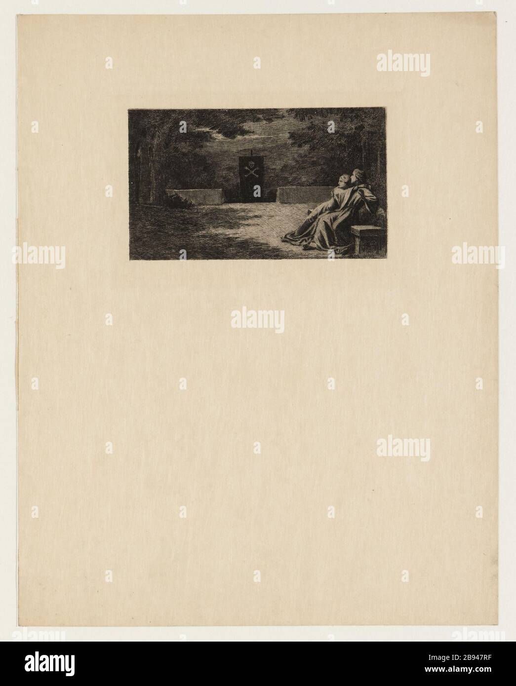 Torquemada, Part II, Act III, Scene V: Don Sancho and Dona Rose Stock ...