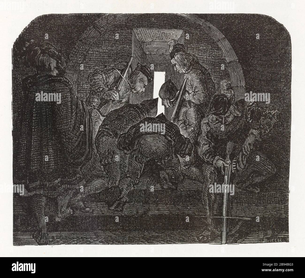 The murderous. Illustration for Honoré de Balzac, The Tales comical ...