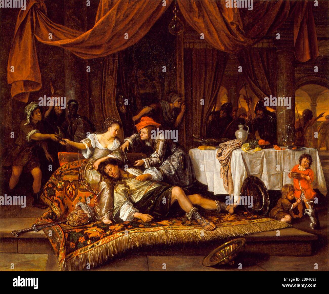 Samson delilah painting hi-res stock photography and images - Alamy