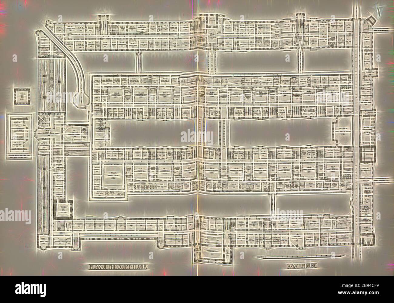 Plan of the Court Floor, Plan of the courtrooms of the Royal Courts of ...