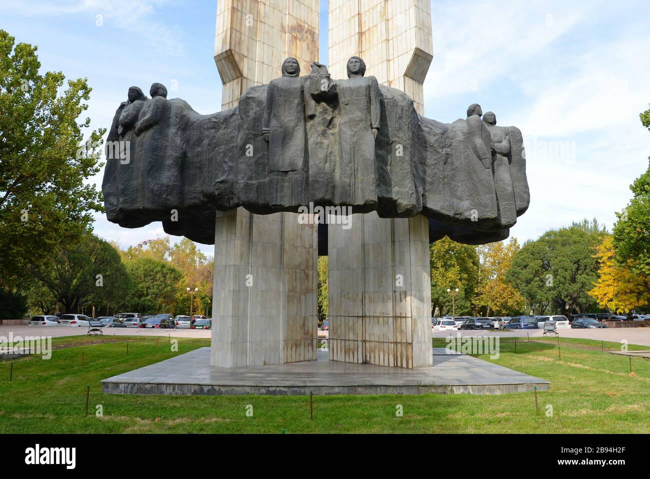 People's Friendship Monument built in the soviet times with stone in ...