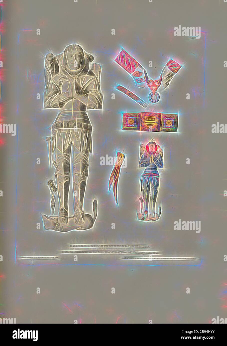 Robert Lord Hungerford. Died 1455. From his Monument on the south side ...