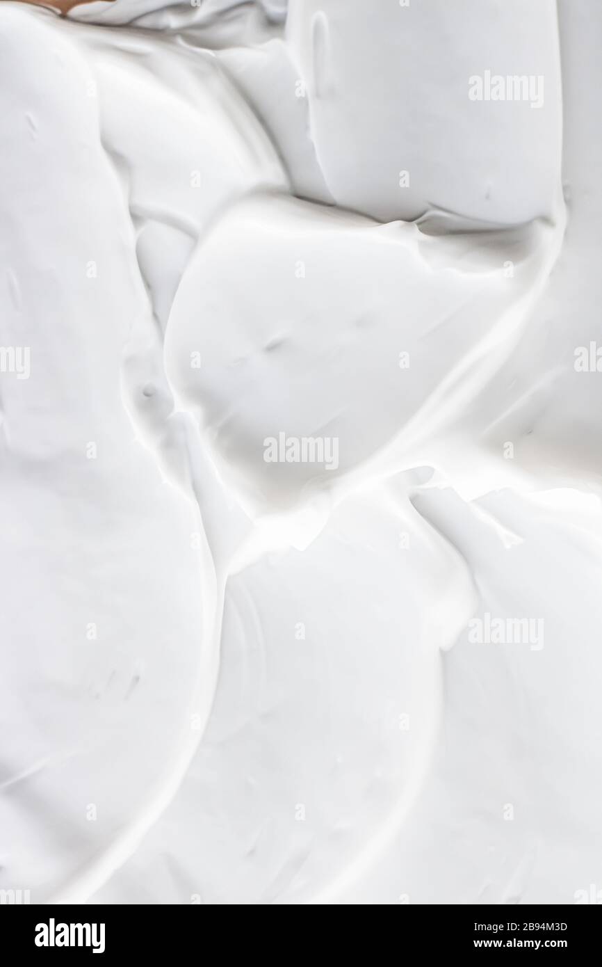 Skincare cosmetics and cream product texture or antibacterial liquid ...