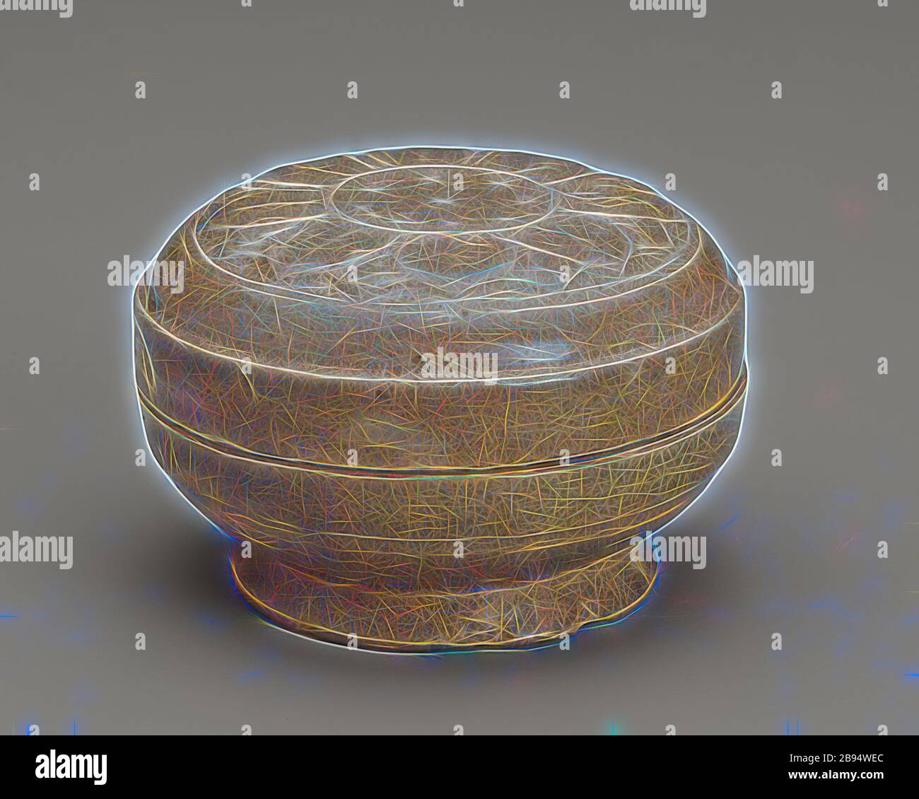 covered box, 618-906, Stoneware (changsha Ware), Diam: 3-1/8 in., Asian ...