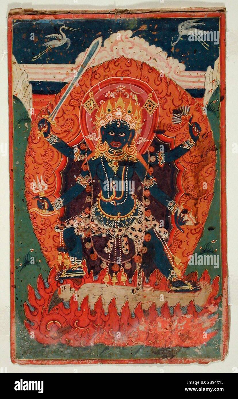 The hindu goddess ugratara violent tara hi-res stock photography and ...