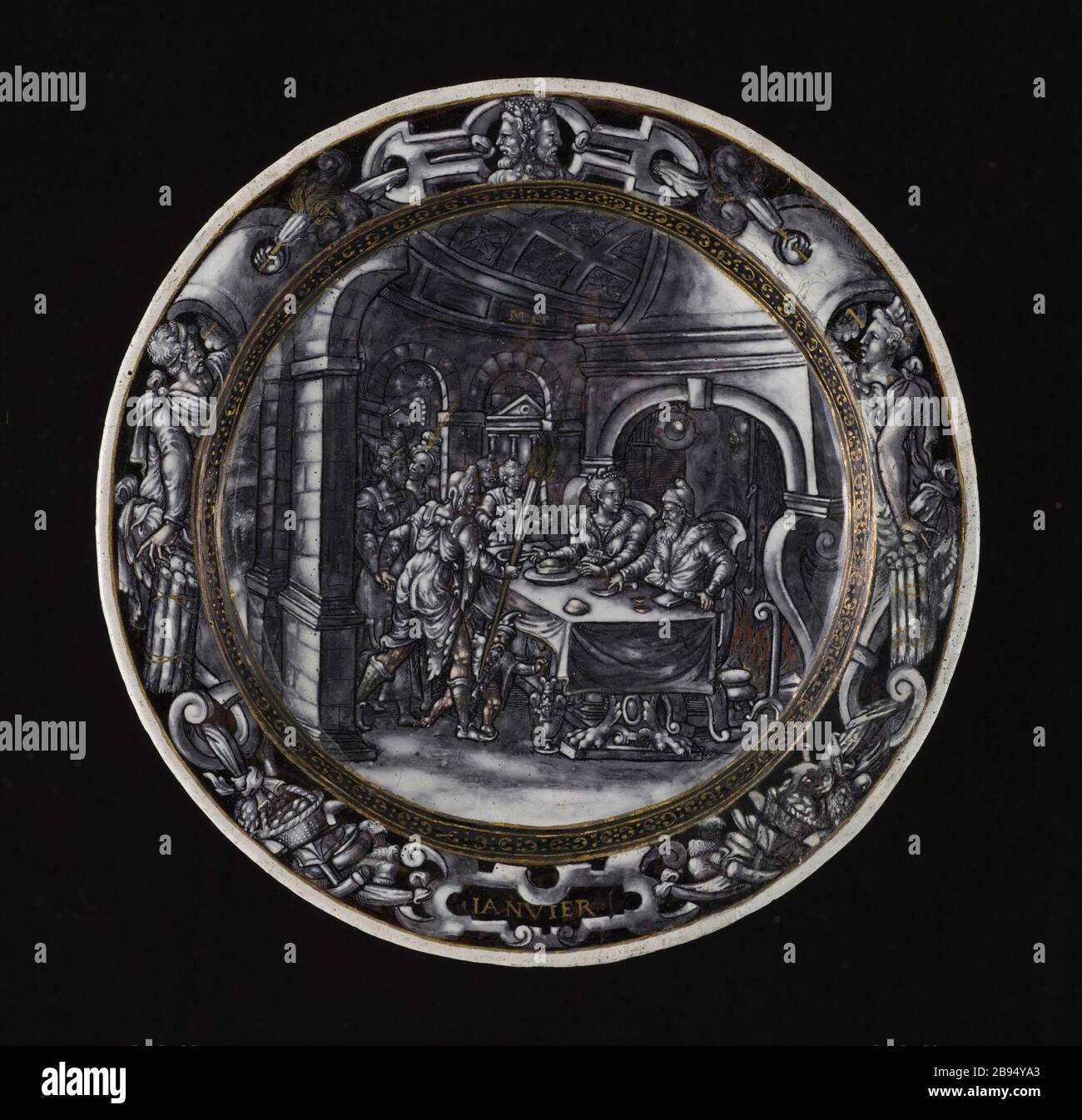 Grisaille on enamel hi-res stock photography and images - Alamy