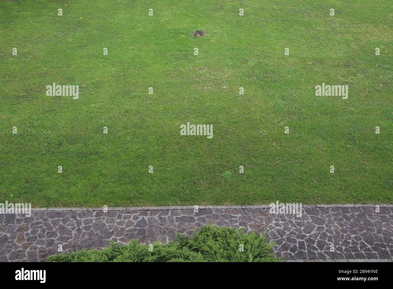 pathway in the park, top view in Italy Stock Photo - Alamy