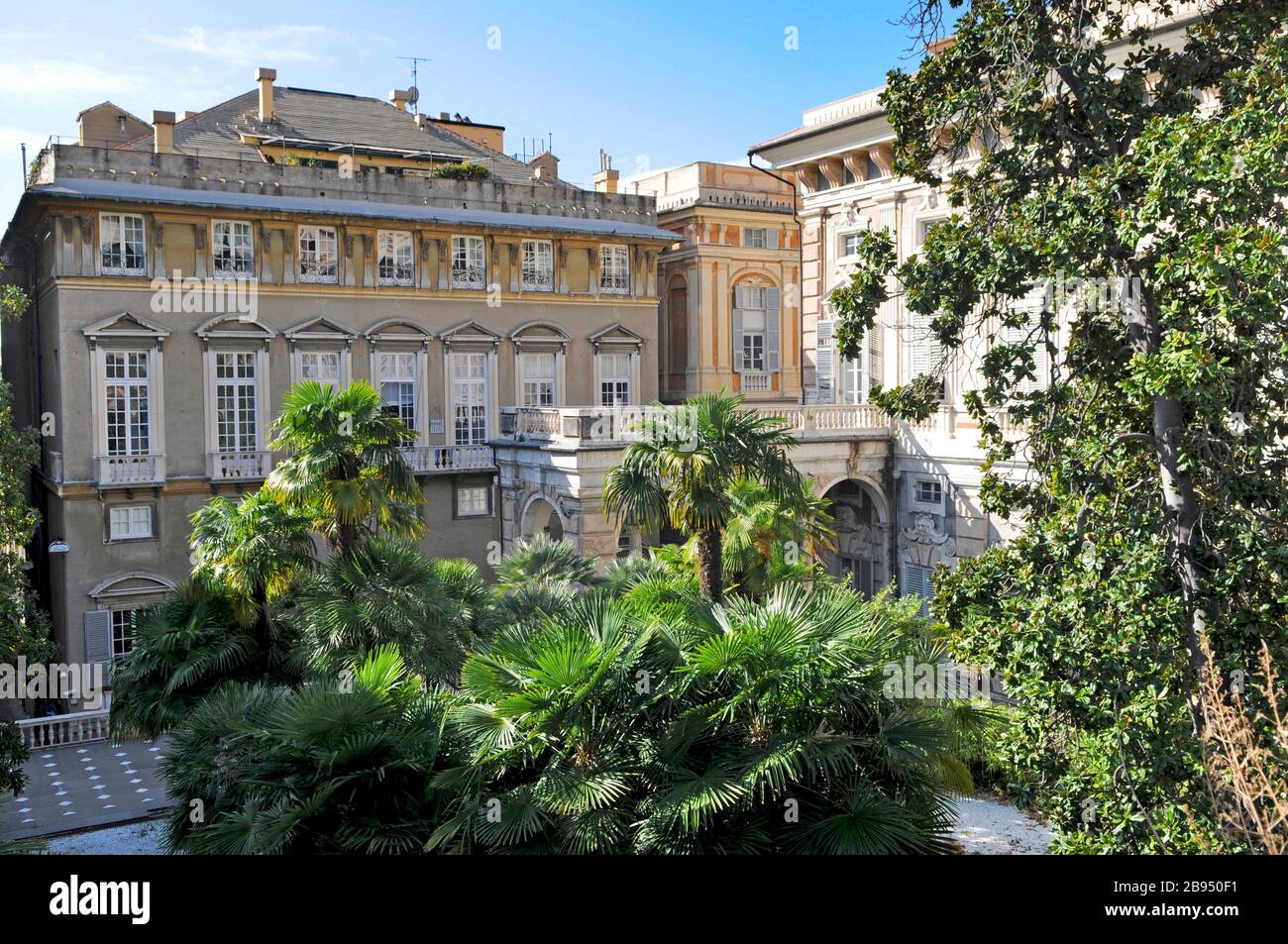 the garden of Palazzo Nicolò Grimaldi palace, via Garibaldi 9, World ...
