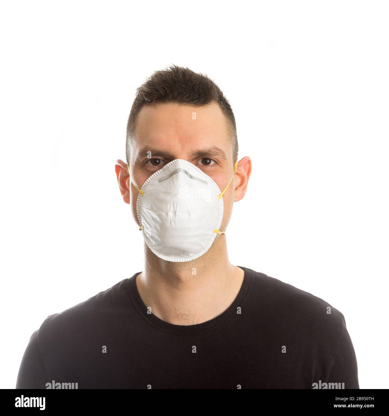 European man wearing respiratory medical hi-res stock photography and ...