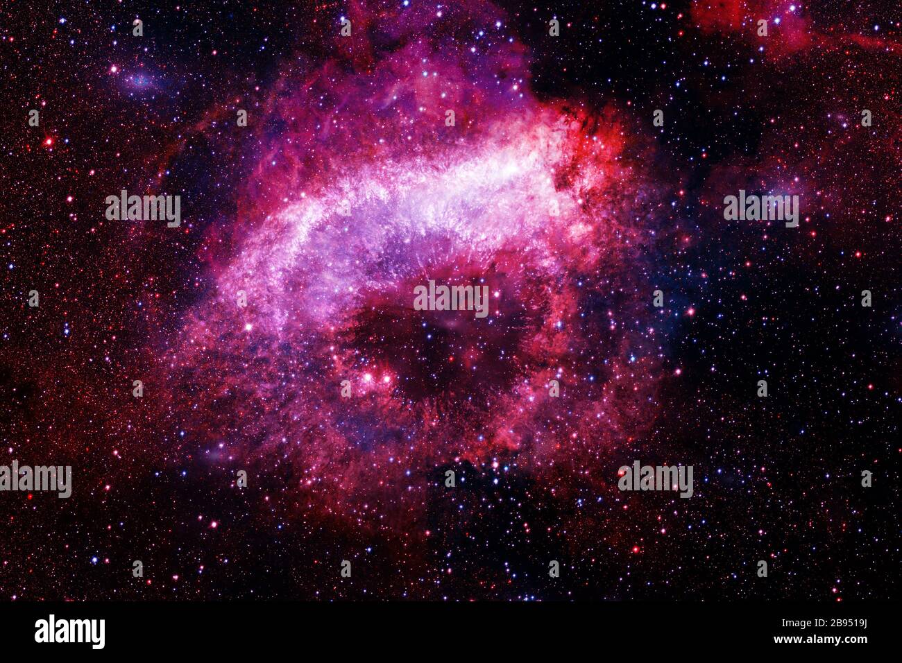Incredibly beautiful galaxy in outer space. Black hole. Elements of this image furnished by NASA ...