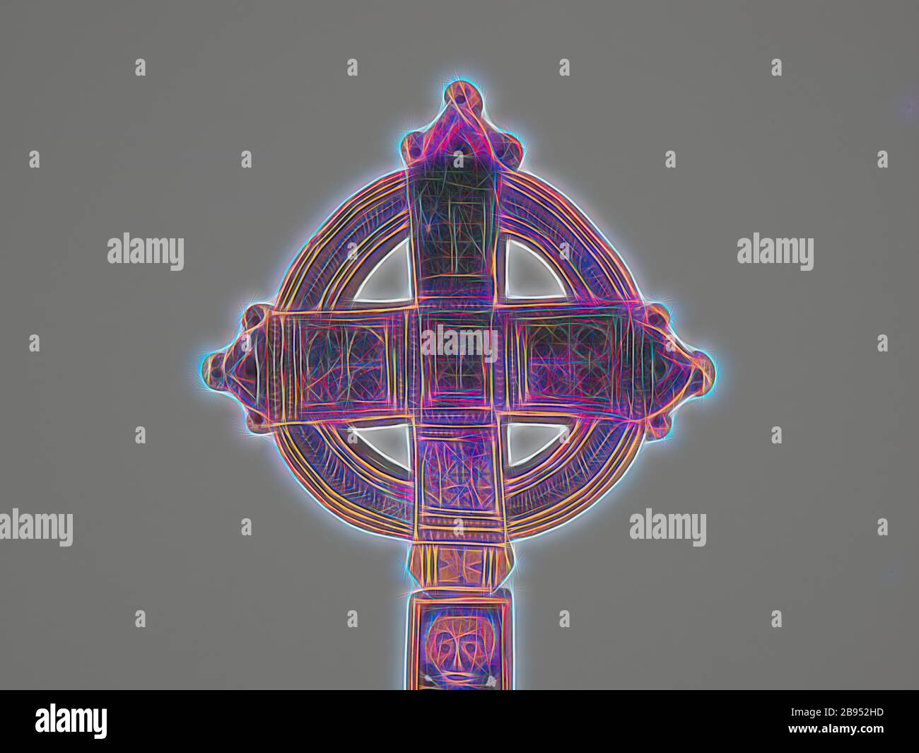 hand-held processional Christian cross, Amhara people, mid-18th century ...