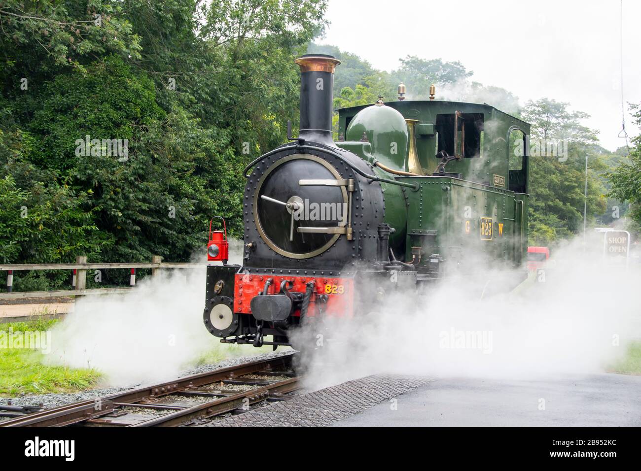 No 823 "Countess", 0-6-0, steam engine at Welshpool & Llanfair Light ...