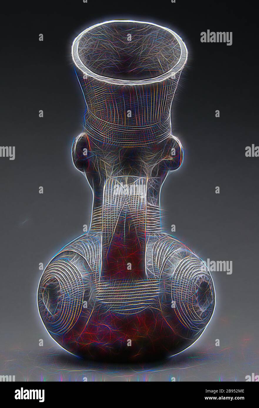 vessel, Mangbetu people, 20th century, ceramic, 11-3/16 in., African ...