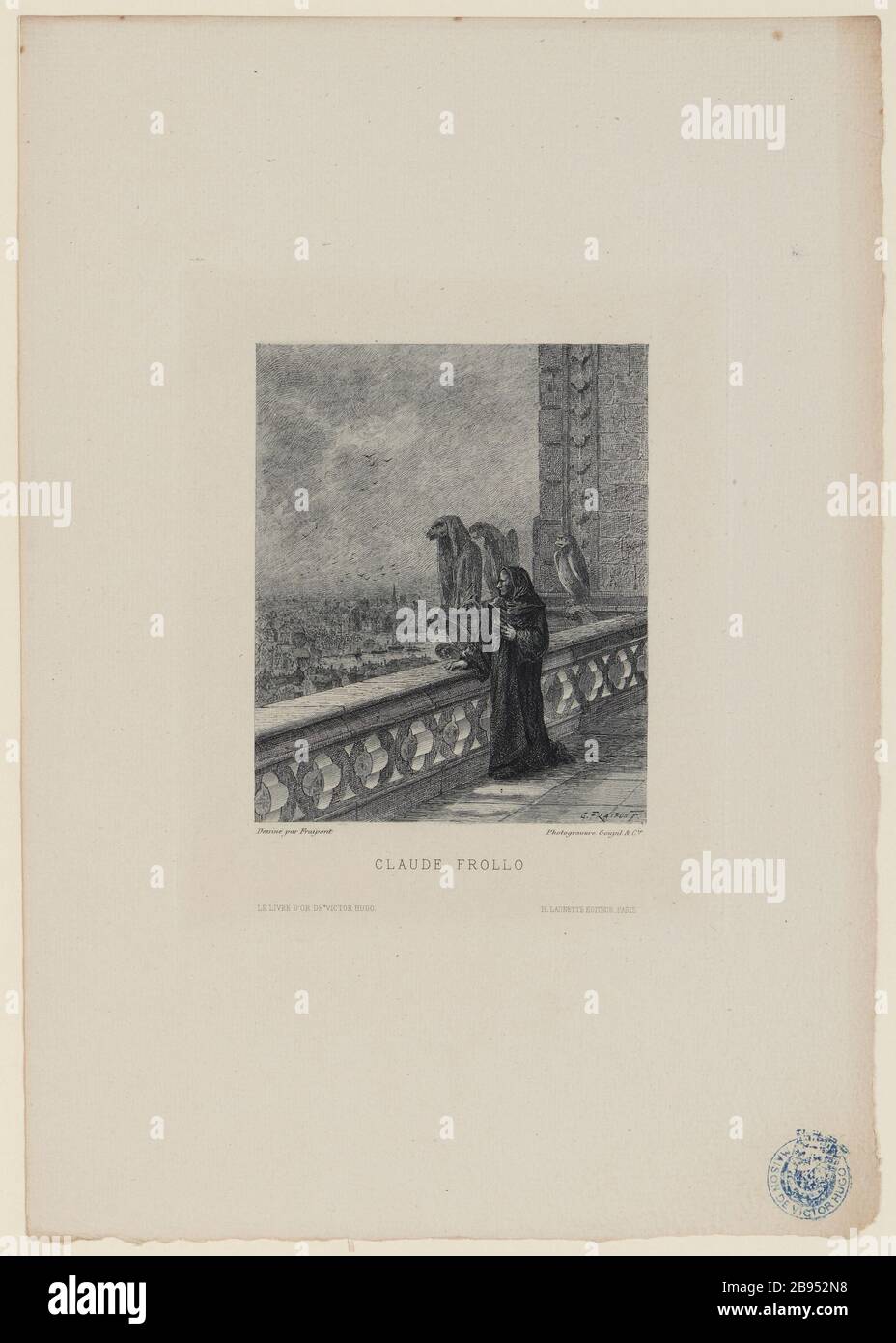 Claude Frollo [Notre Dame de Paris, Book XI, Chapter II] Stock Photo ...