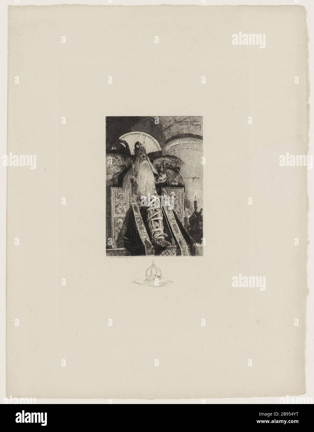 48. Rhine Letter IX. Aachen: The Tomb of Charlemagne Stock Photo - Alamy