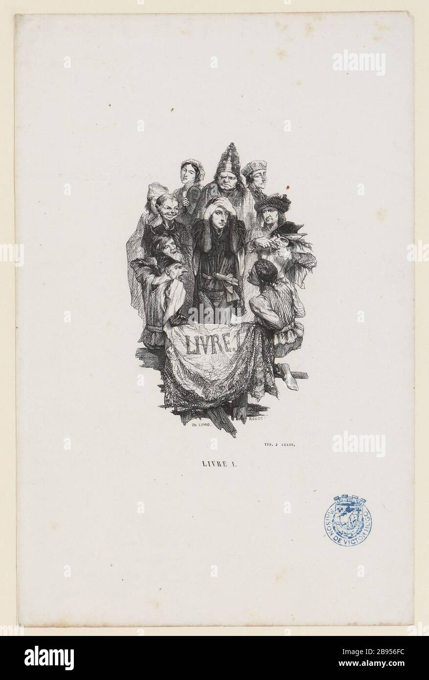 [Our Lady of Paris] frontispiece to Book I Stock Photo - Alamy