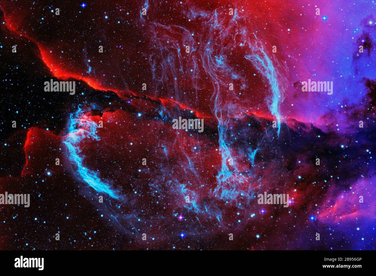 Infinite space with nebulae and stars. Elements of this image furnished ...