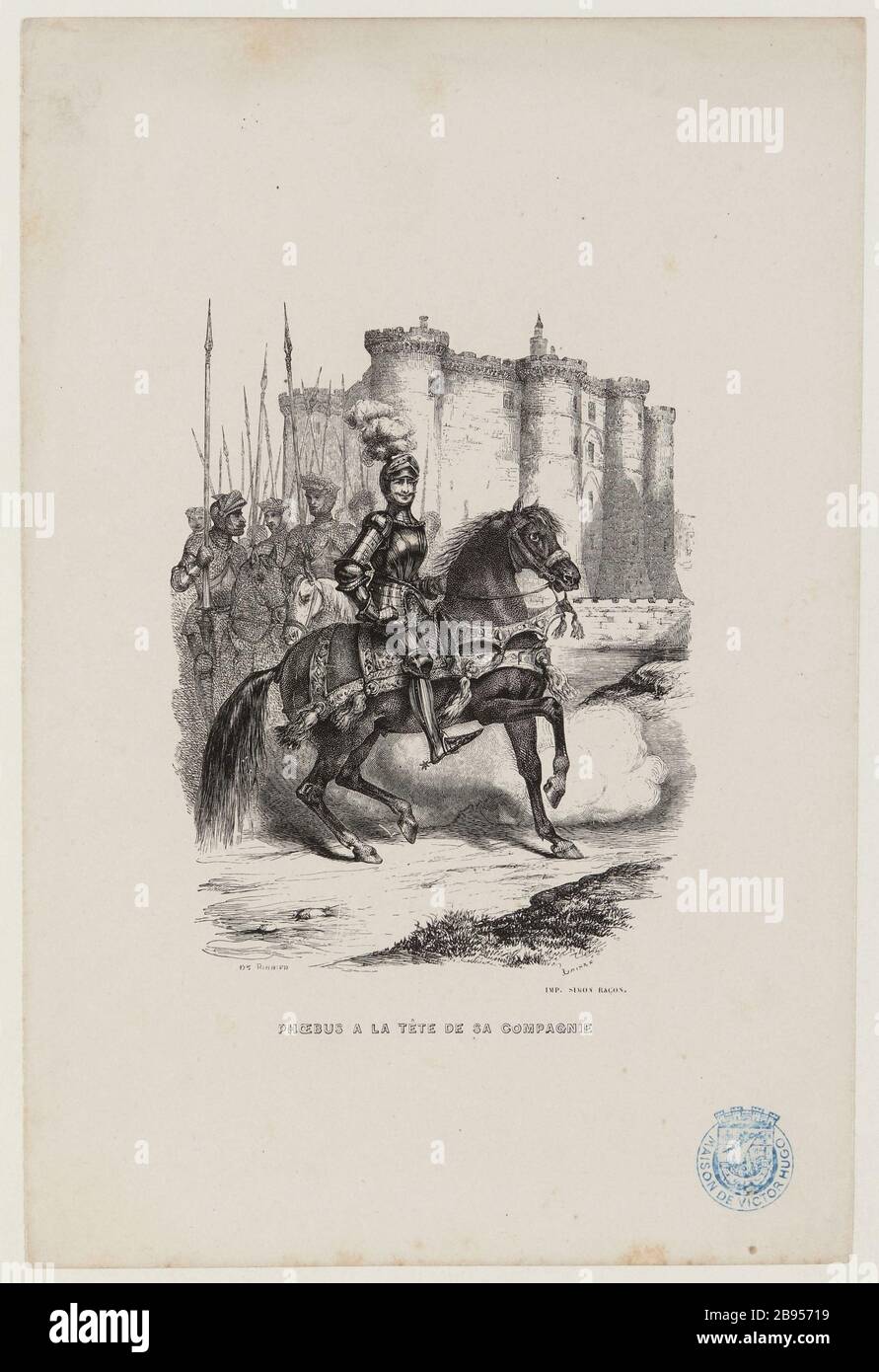 [Our Lady of Paris] Phoebus at the head of his company Stock Photo - Alamy