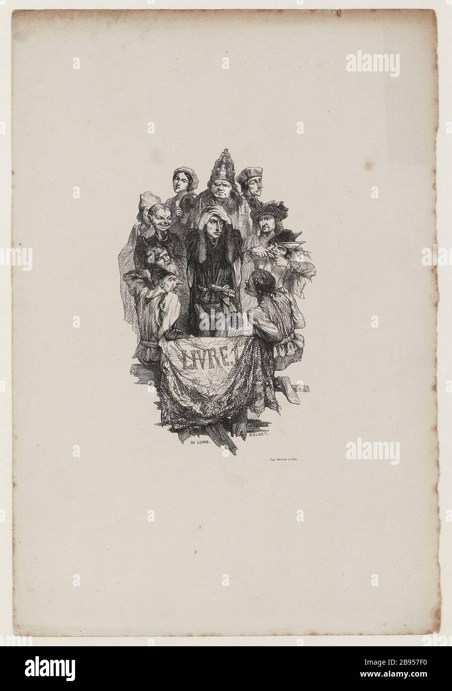 [Our Lady of Paris] frontispiece to Book I Stock Photo - Alamy