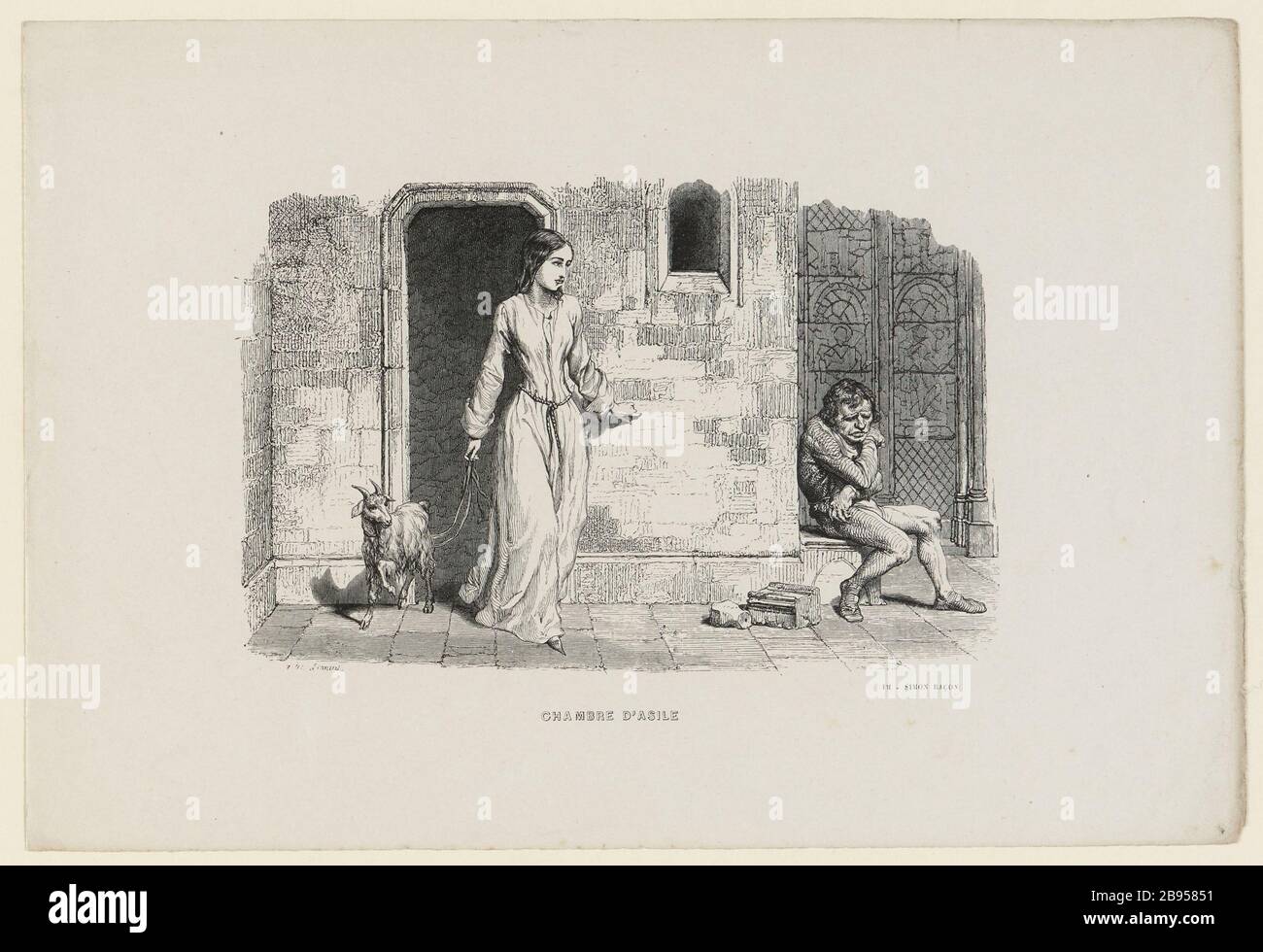 [Our Lady of Paris] Asylum Chamber Stock Photo - Alamy