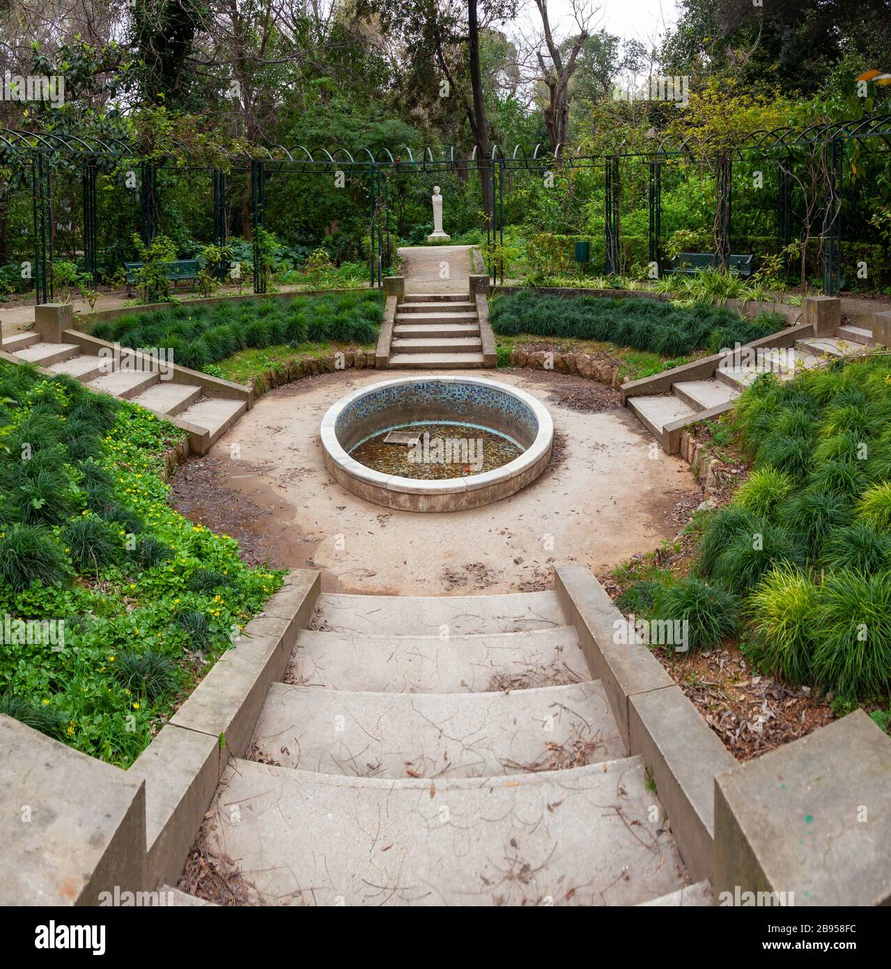 The Spanish Fountain, in the National Garden of Athens Stock Photo - Alamy