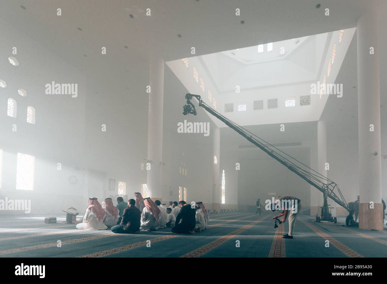 Television cameraman on crane hi-res stock photography and images - Alamy