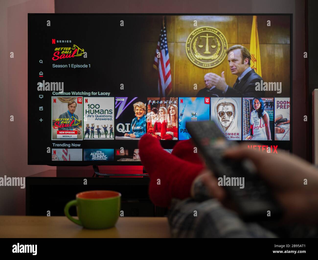 Feet up tv hi-res stock photography and images - Alamy