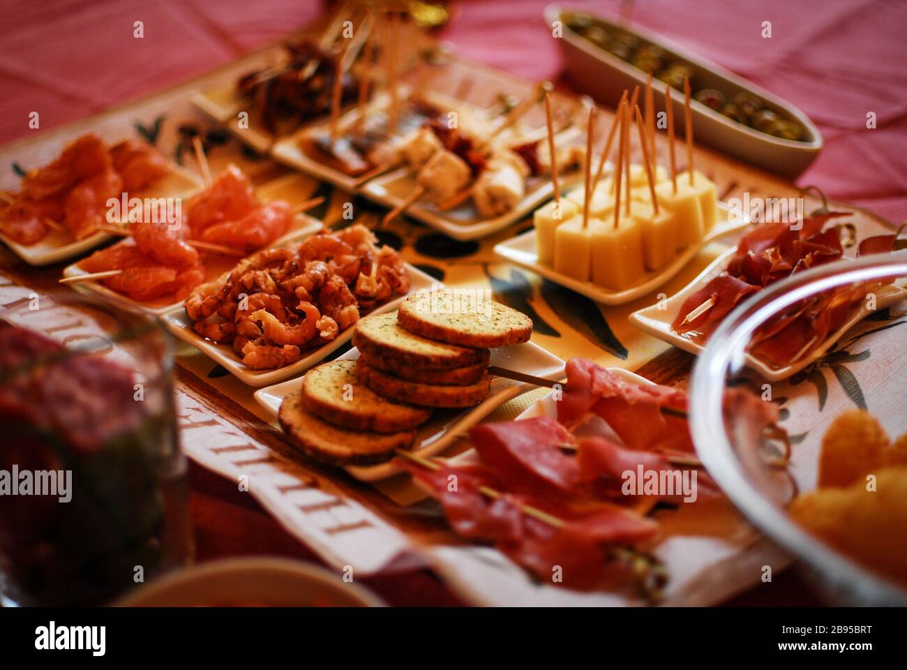 plate of apetizer at celebration time Stock Photo - Alamy
