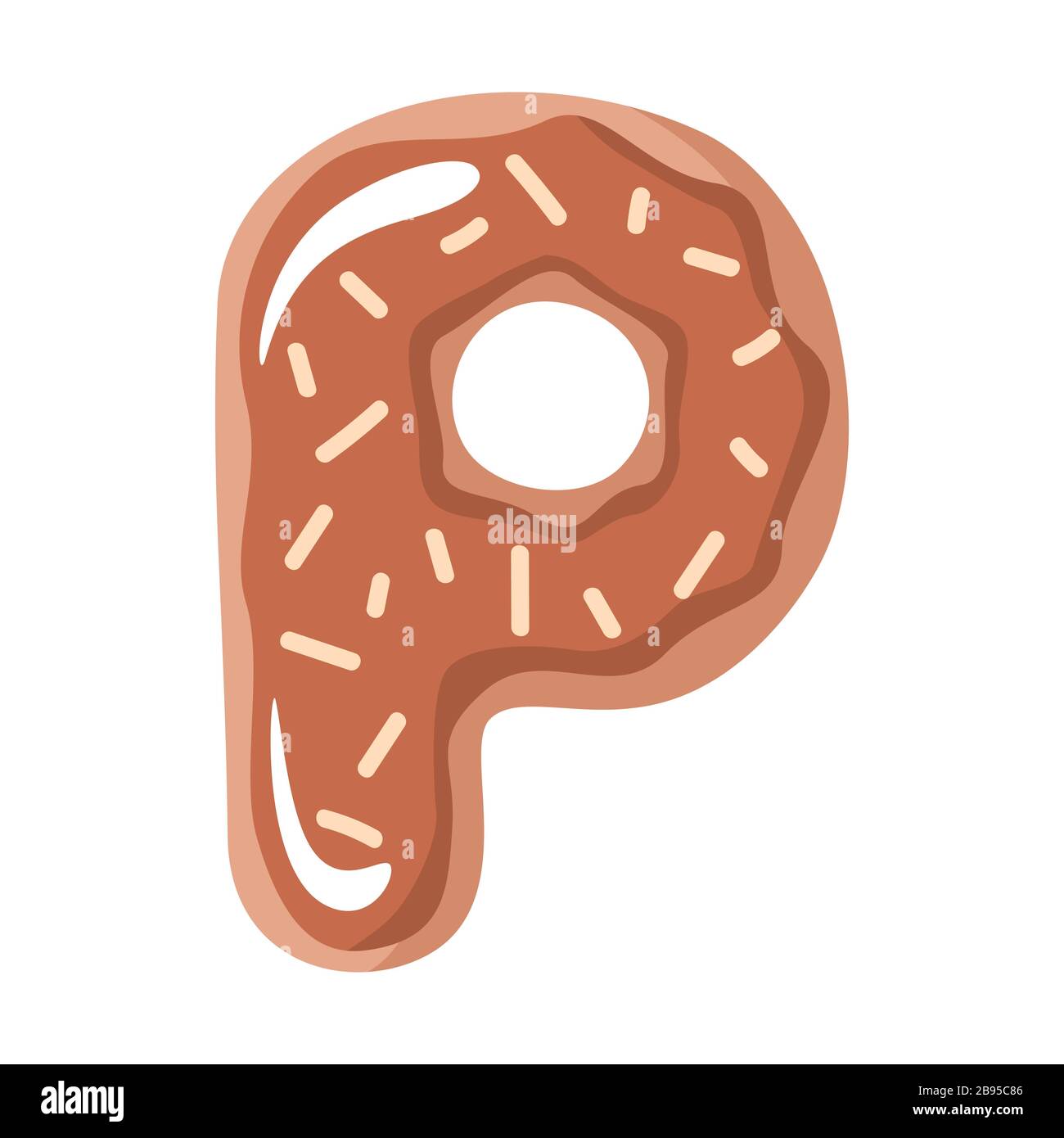 Letter donut font doughnut alphabet hi-res stock photography and images ...