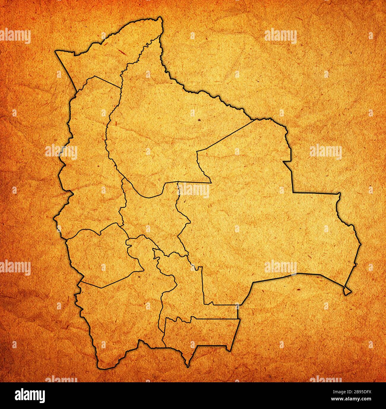 territories of regions on map with administrative divisions and borders ...