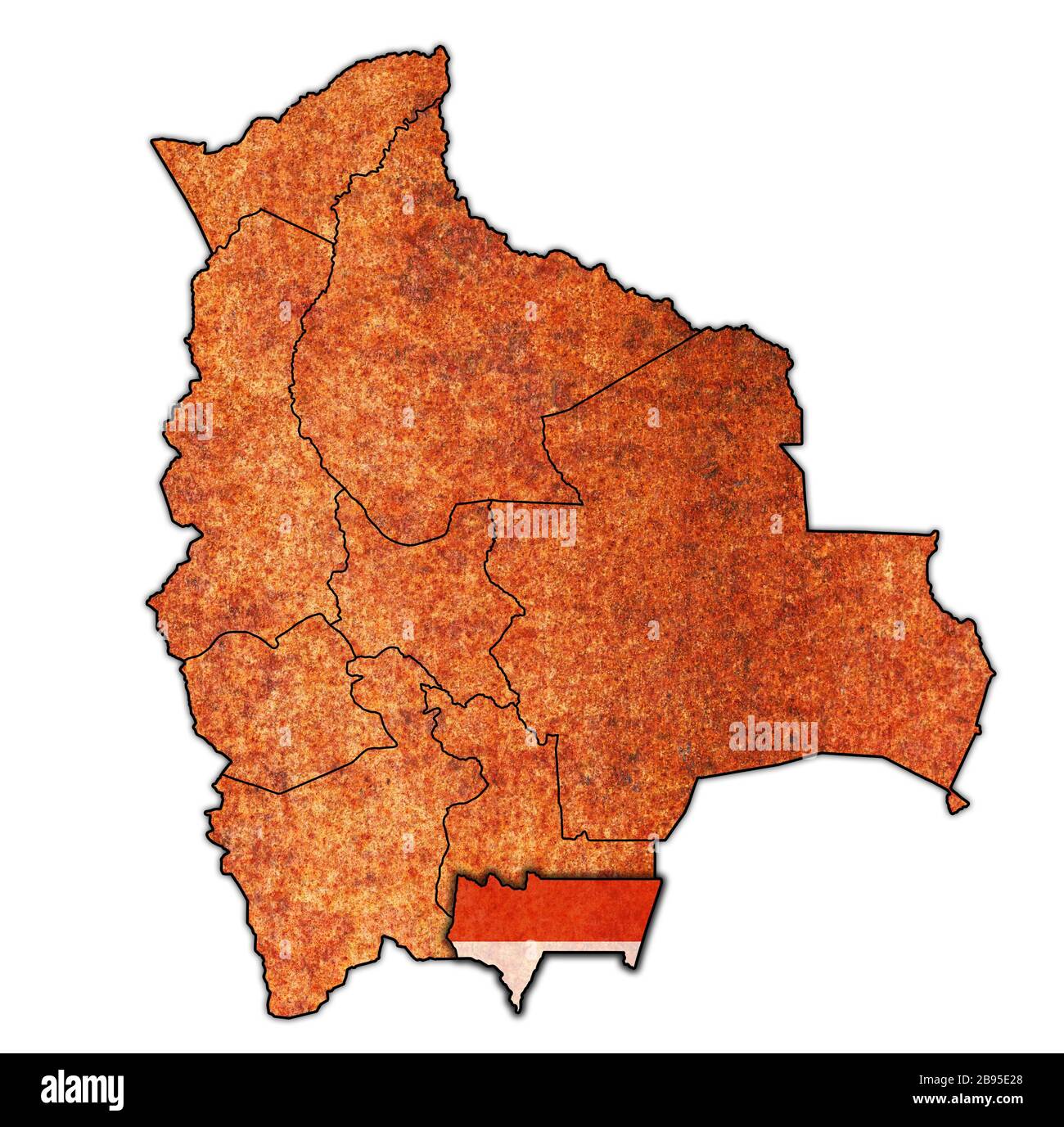 Map of tarija, bolivia hi-res stock photography and images - Alamy