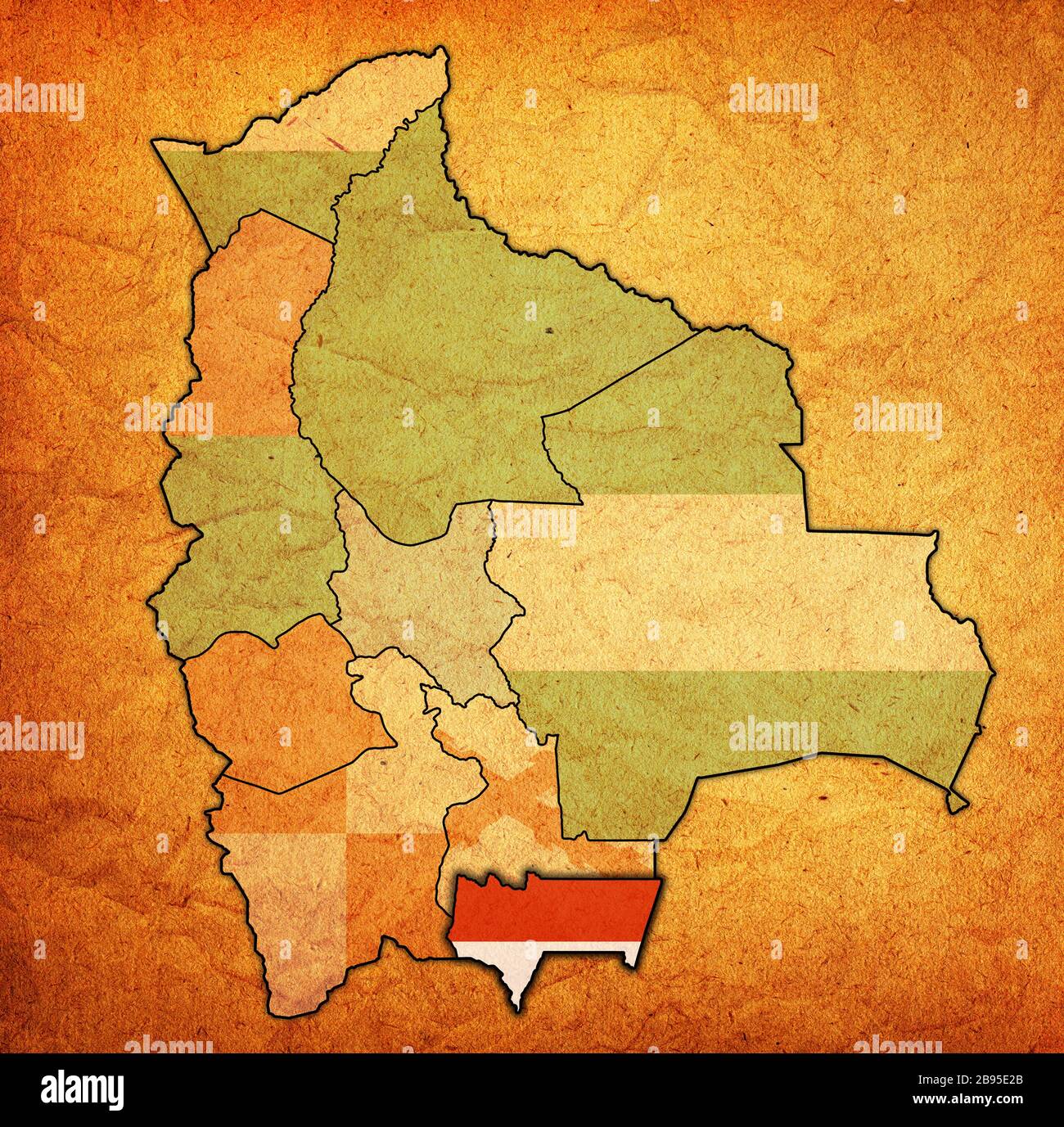 Map of tarija, bolivia hi-res stock photography and images - Alamy