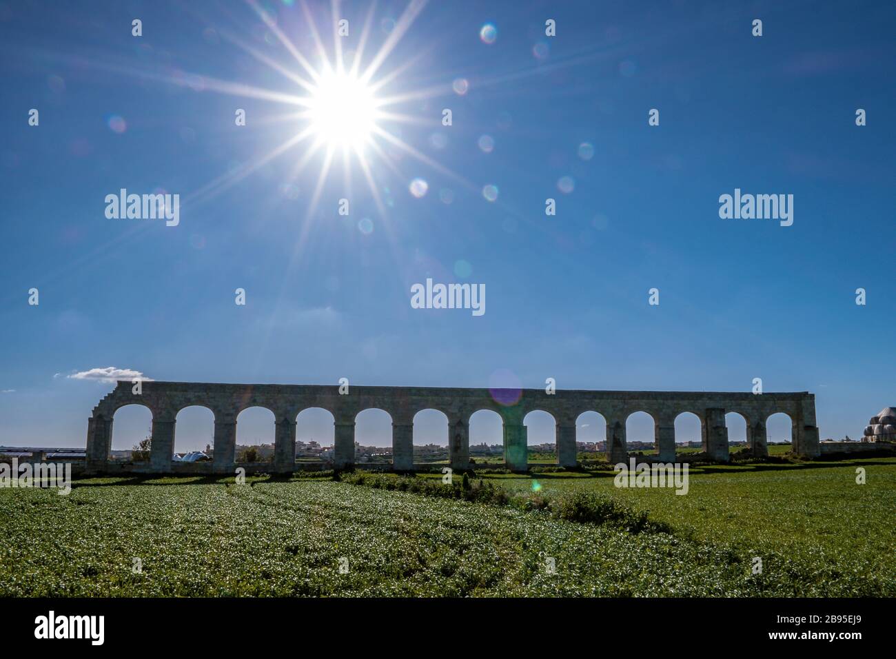 Malta, The Aqueducts on the side of the Victoria in Gozo, maltese ...