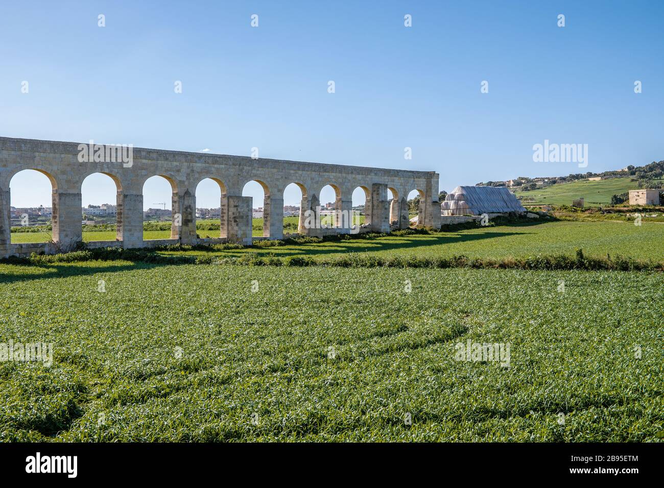 Malta, The Aqueducts on the side of the Victoria in Gozo, maltese ...