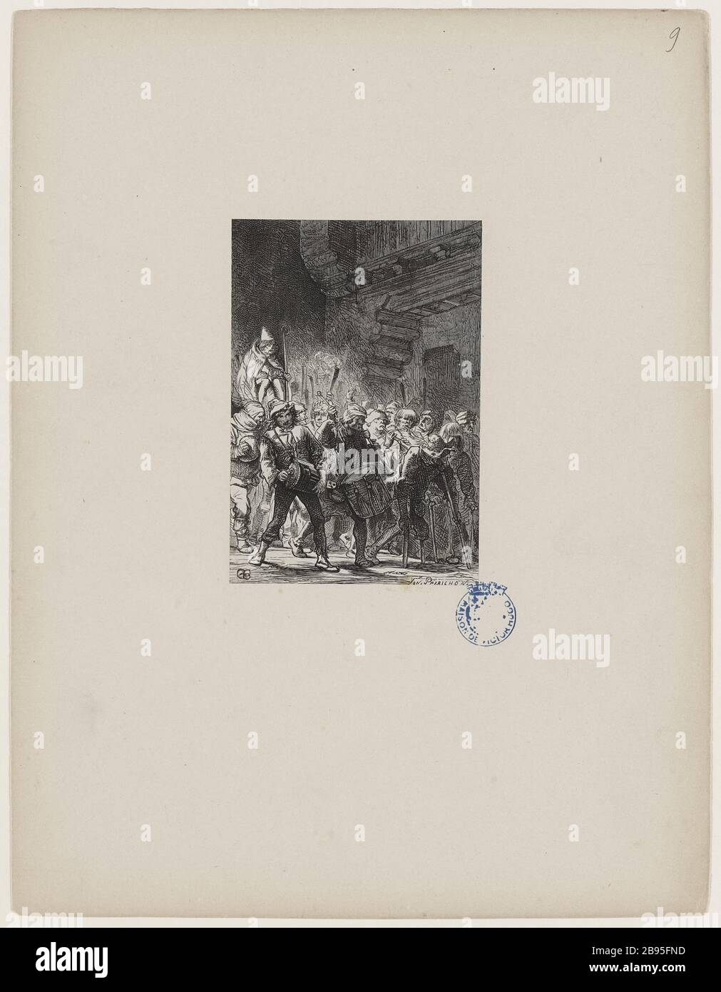 [Our Lady of Paris] Each section of this grotesque procession Stock ...