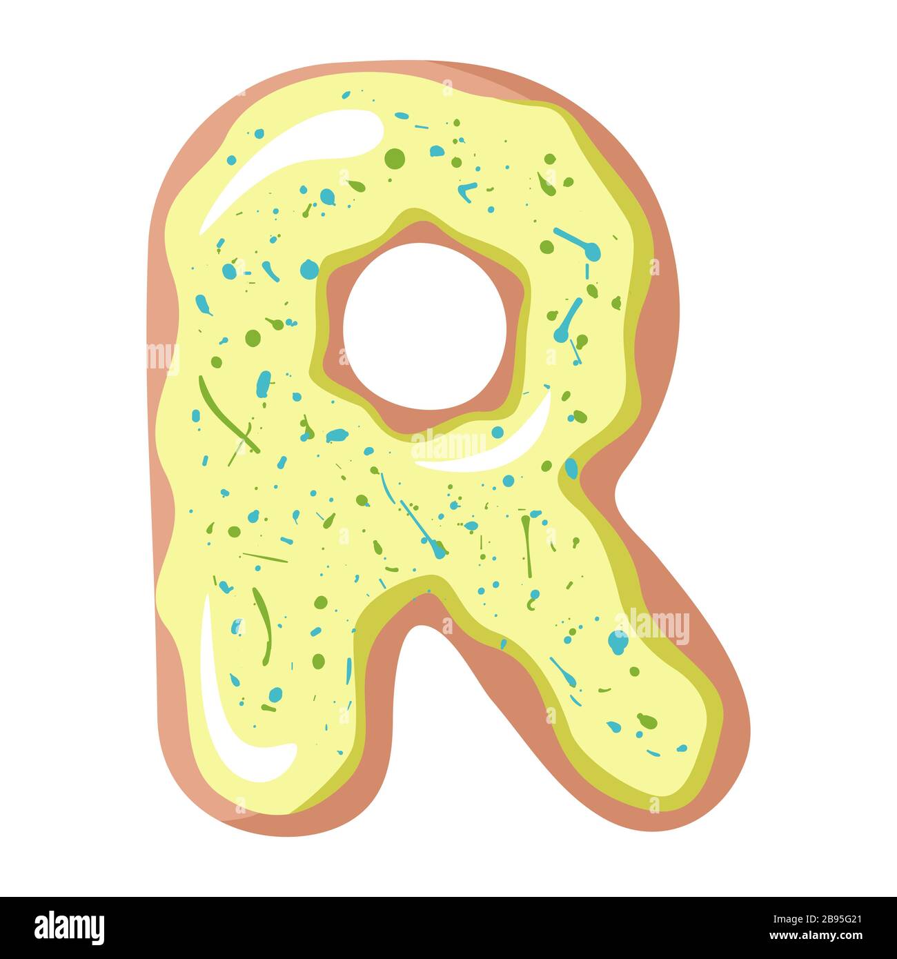 Letter donut font doughnut alphabet hi-res stock photography and images ...