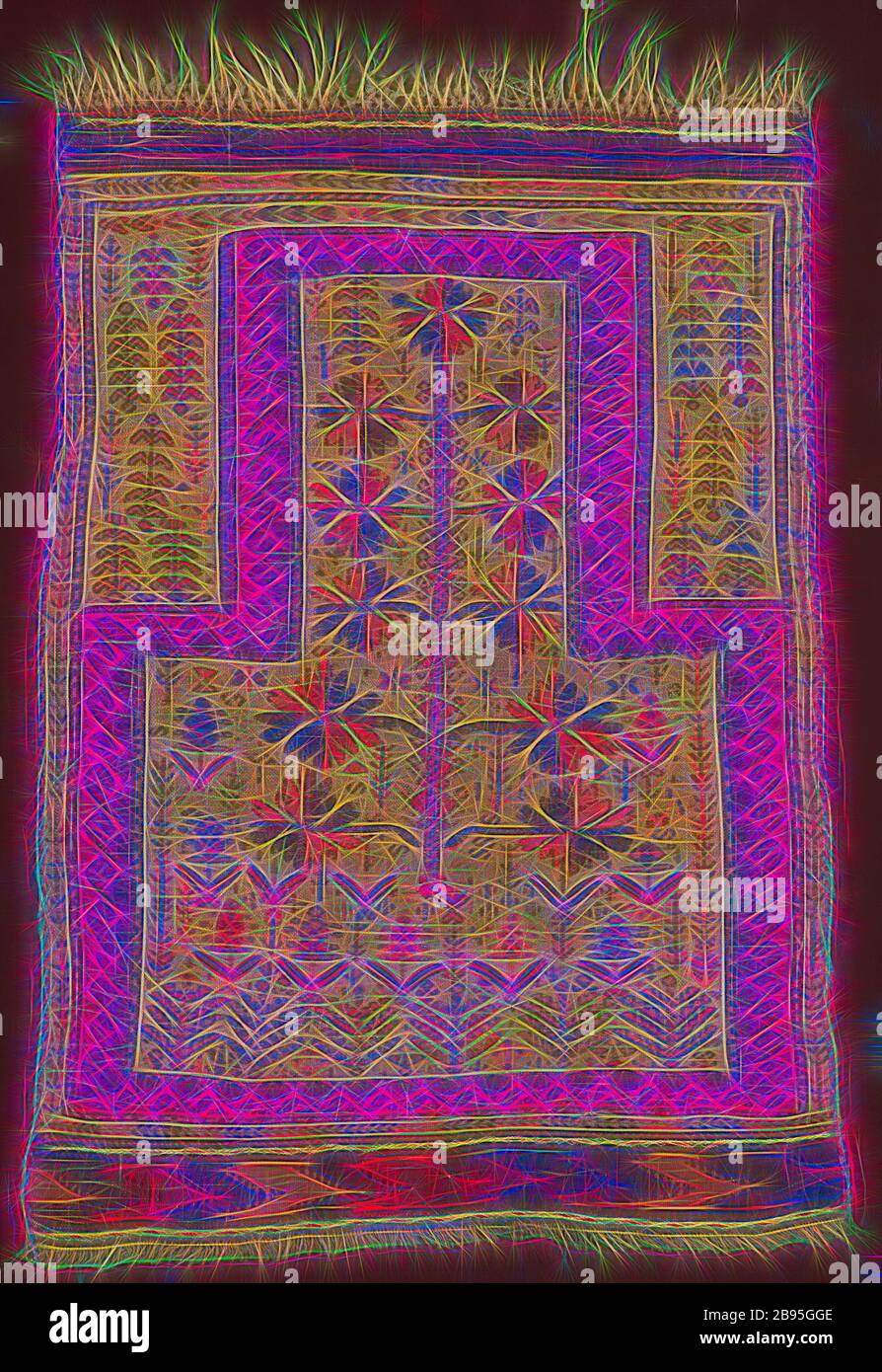 prayer rug, Baluchi people, 1880s, wool, Soumack, 42 x 30 in., Textile ...